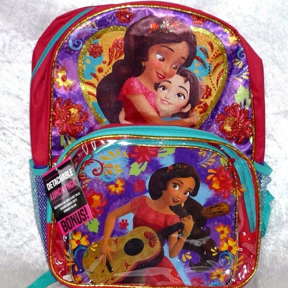 Disney | Accessories | Disney Girls Elena Of Avalor Backpack Lunch New ...